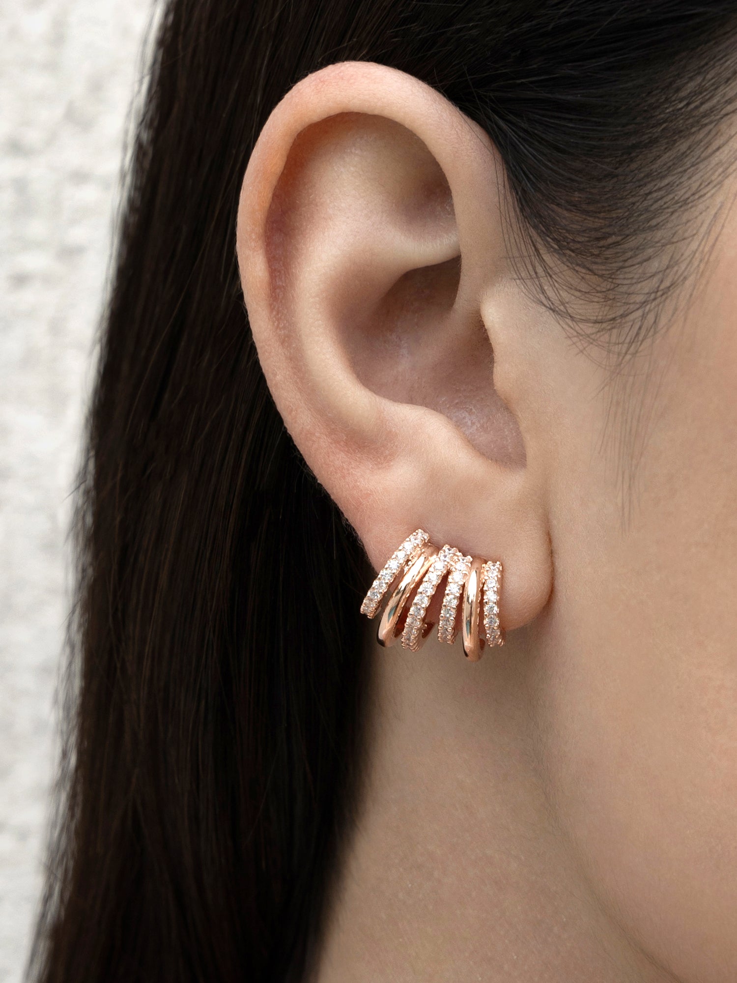 Sensational Earrings, Rose, Silver925 – Millo Beauty